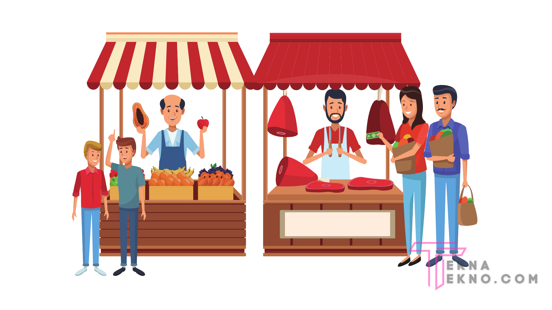Pengertian Pasar Ciri Fungsi Jenis Dan Contohnya